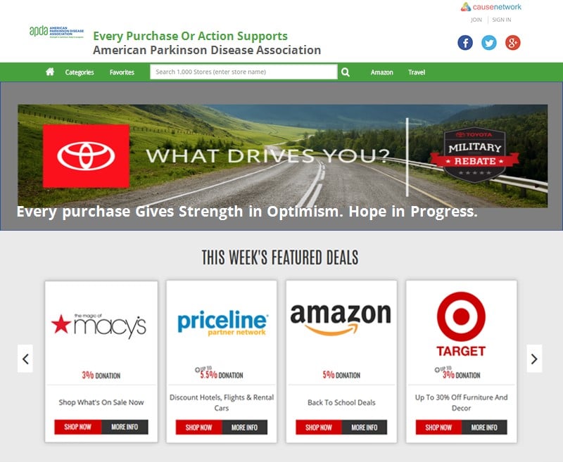 Shop with APDA | American Parkinson Disease Association