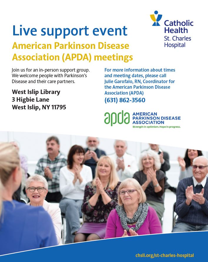 Suffolk County Parkinson's Support Groups | APDA New York